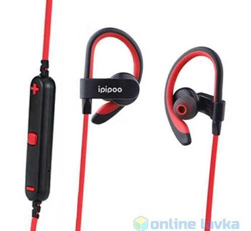 Беспроводные bluetooth наушники iPipoo красные