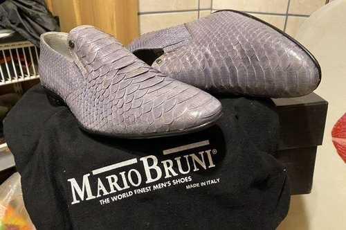 Туфли новые мужские 41-42 Mario Bruni змея