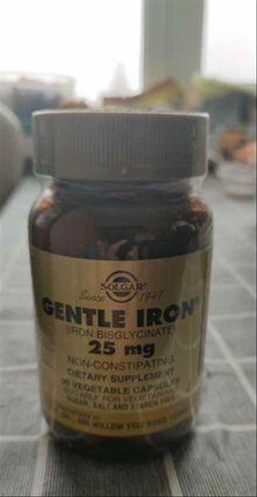 Solgar gentle iron Солгар железо