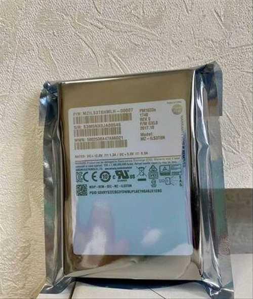 SSD Samsung 3.84Tb mzils3T8hmlh-00007 SAS 12G