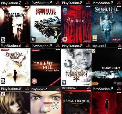 Игры ужасы на PS2 Хорроры на пс2 диски Продажа час