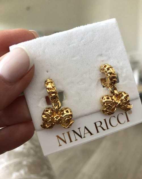 Nina Ricci клипсы винтаж