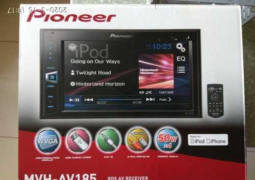 Pioneer mvh av185 как переключать песни если подключен айфон