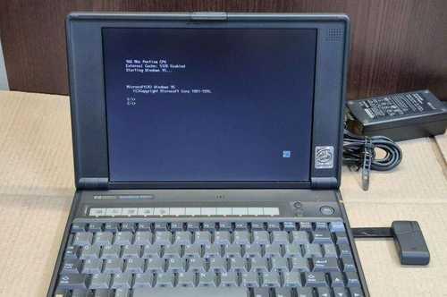 Раритетный ноутбук HP Omnibook 800CT + FDD, CD-Rom
