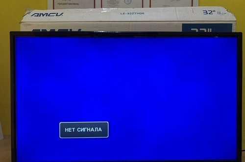 Телевизор amcv LE-32ZTH07 32", металлик/чер