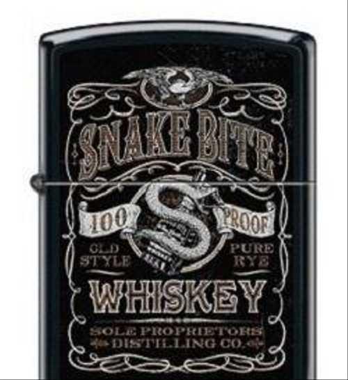 Зажигалка Zippo 218 Snake Bite Whiskey