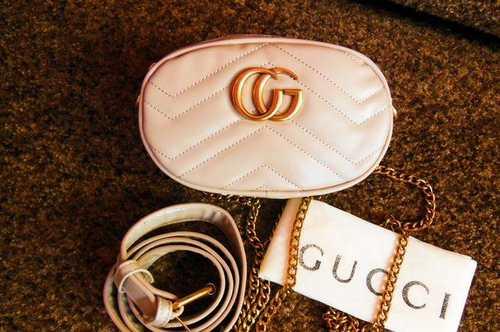 Сумка на пояс Gucci GG Marmont новая