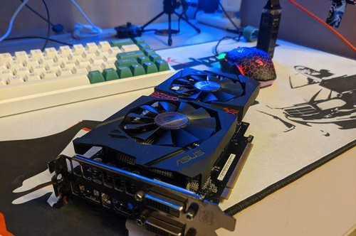Видеокарта asus strix R7 370 4g