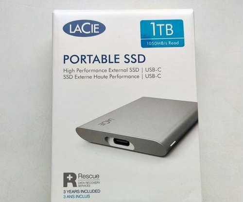 Lacie Portable v2 SSD 1Tb новый