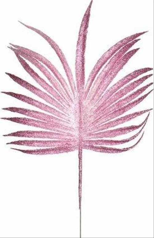 Lefard изделие декоративное пальмовый лист длина27см. розовый