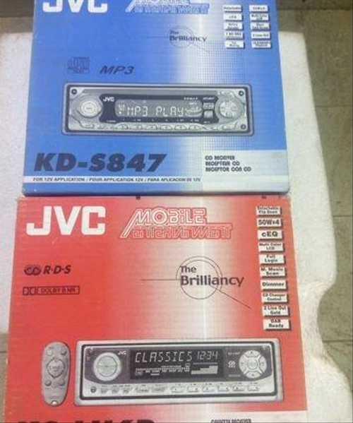 Магнитолы JVC kd-s847 и JVC ks-lh6r