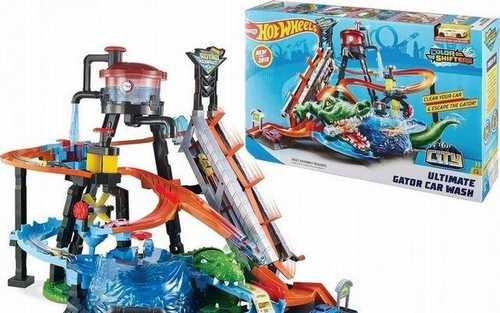 Трек Hot Wheels City Ultimate Gator Car Wash