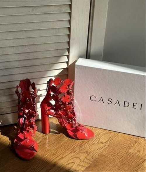 Босоножки casadei 37 красный