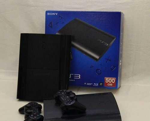 Sony PlayStation 3 Super Slim 500gb (50+игр)
