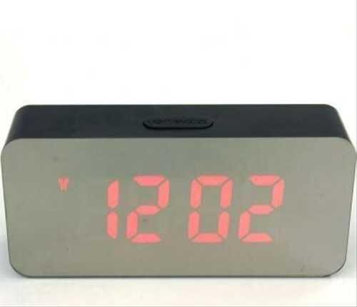 Настольные часы DS-3622L красный zal