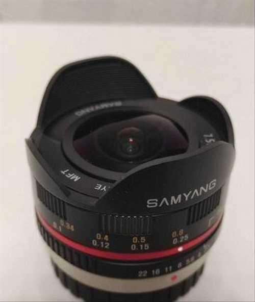 Объектив Samyang 7,5mm 1:3.5 Fish-eye MFT