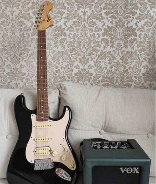 Fender squier affinity strat Affinity + Комбик Vox