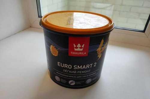 Tikkurila euro smart 2 краска интерьерная (2.7 л)