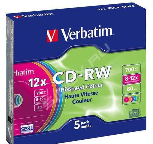 Продам диски CD-RW Verbatim 700Mb