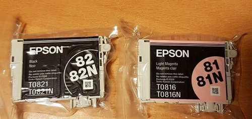 Картриджи для принтера Epson T0821 и T0816