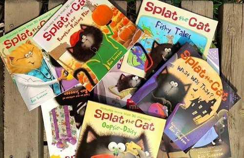 Котенок Шмяк Splat the cat книги на английском