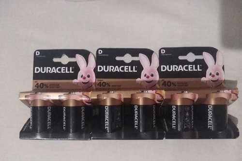 Новые батарейки LR20 6 шт duracell