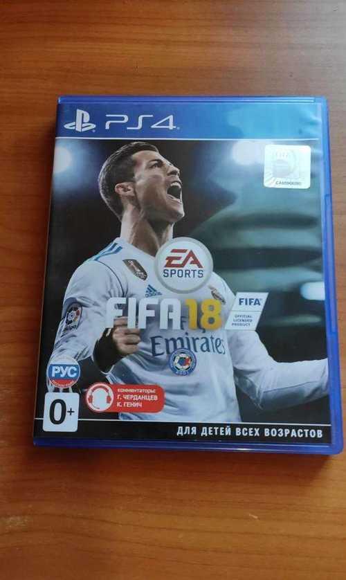 Диск fifa18 на PS4