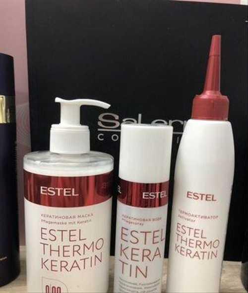 Набор Estel Termokeratin,шампунь кератин 1 л