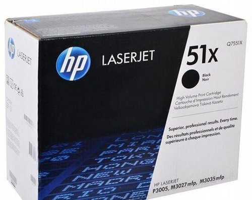 HP Q7551X тонер-картридж черный (дефект коробки)