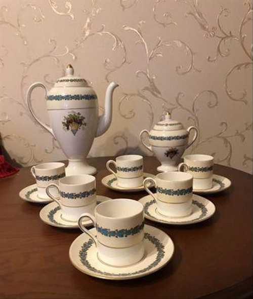 Сервиз кофейный Wedgwood из костяного фарфора