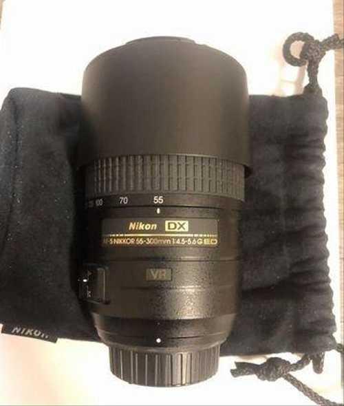 Продаю объектив Nikon DX AF-S nikkor 55-300mm