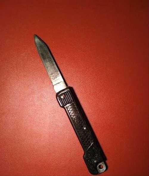 Складной старинный ножик СССР. Клеймо оберег Сирин