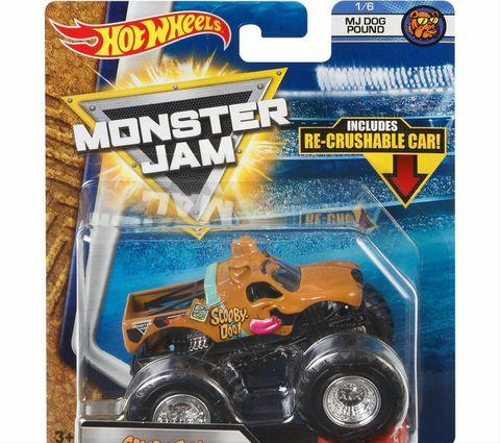 Машина Hot Wheels Monster Jam 1:64 Скуби-Ду FLX24