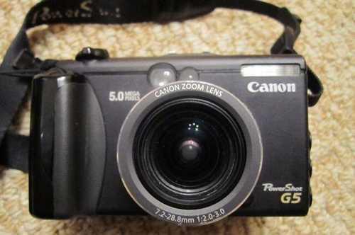 Canon PowerShot G5 f2.0 Japan + сумка