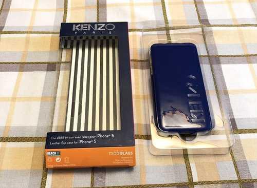 Kenzo новый синий чехол для iPhone (Айфона) 5 / 5S