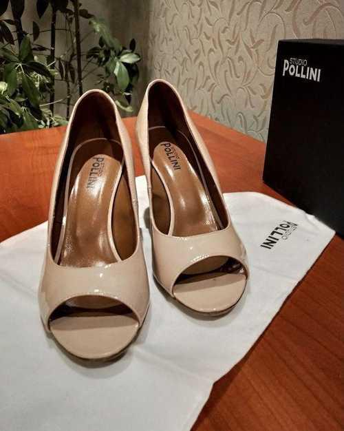 Продаются туфли лаковые розовые Pollini