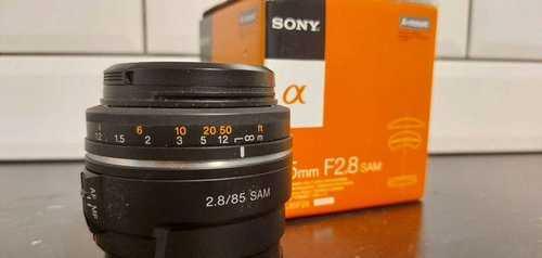 Объектив sony 85 mm F 2.8 SAM