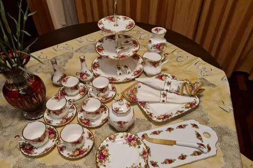 Кофейный сервиз Royal Albert розы старой Англии