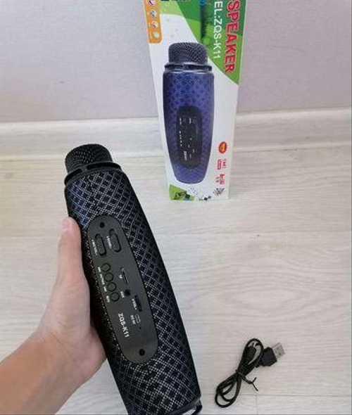 Новый микрофон колонка звук отличный