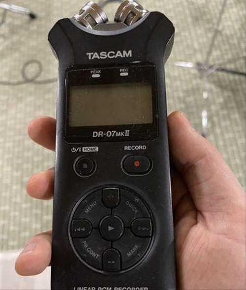 Диктофон tascam dr 07 mkii