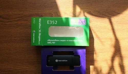 USB-модем мегафон 3G E352 (черный)