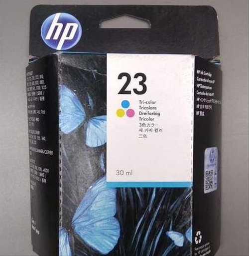 Картридж HP №23 C1823DE, Струйный, Цветной