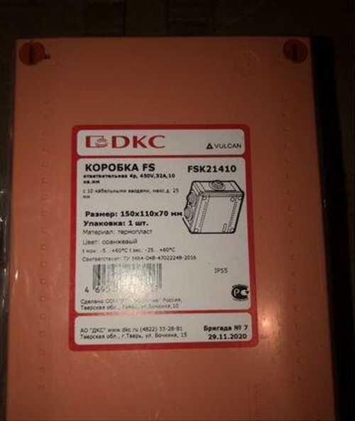 Коробка ответвительная огнестойкая DKS FSK21410