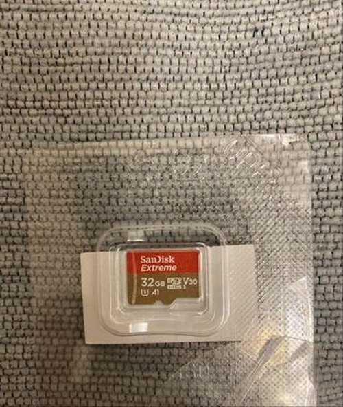 Карта памяти MicroSD SanDisk Extreme V30 32Gb