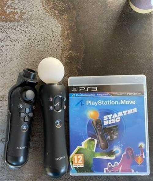 Sony Motion Controller + диск Starter Disco PS3