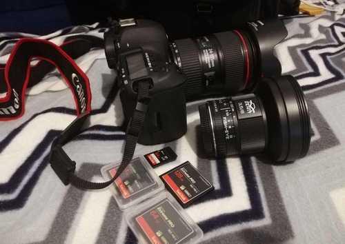 Canon EOS 5d mark IV с объективами и принадлежност
