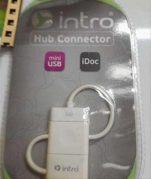 Hub connector Intro Usb to miniUsb + Apple idoc co