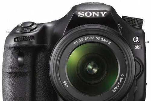 Зеркальный фотоаппарат Sony Alfa SLT-A58
