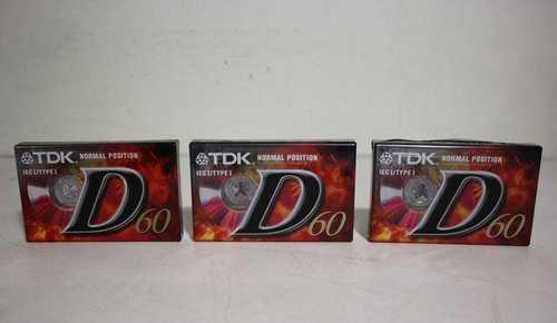 TDK D 60 Аудиокассеты
