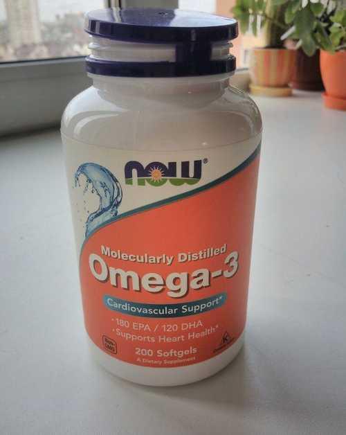 Now Foods Omega-3 200 капсул